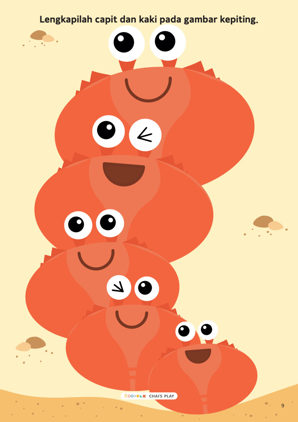 Kepiting yang Berjalan Menyamping | Chai's Play
