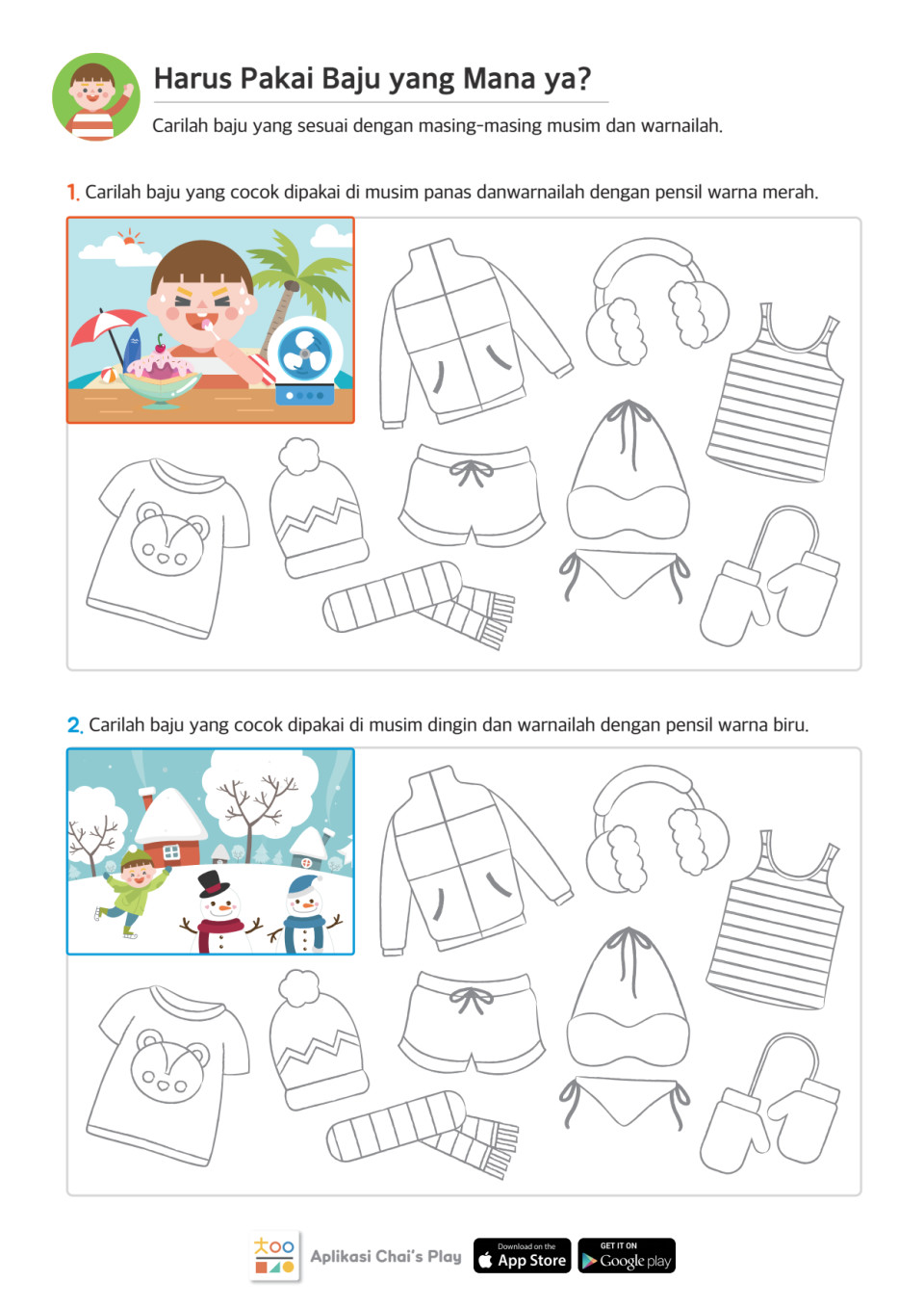 Harus Pakai Baju yang Mana ya? | Chai's Play